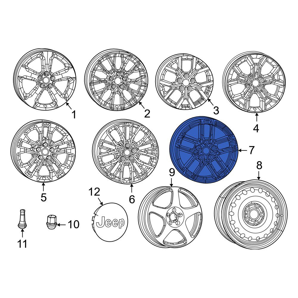 Jeep OE 4726885AA - Wheel