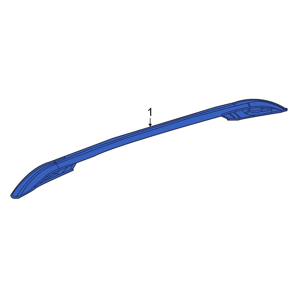 Jeep OE 68567471AB - Left Roof Luggage Carrier Side Rail