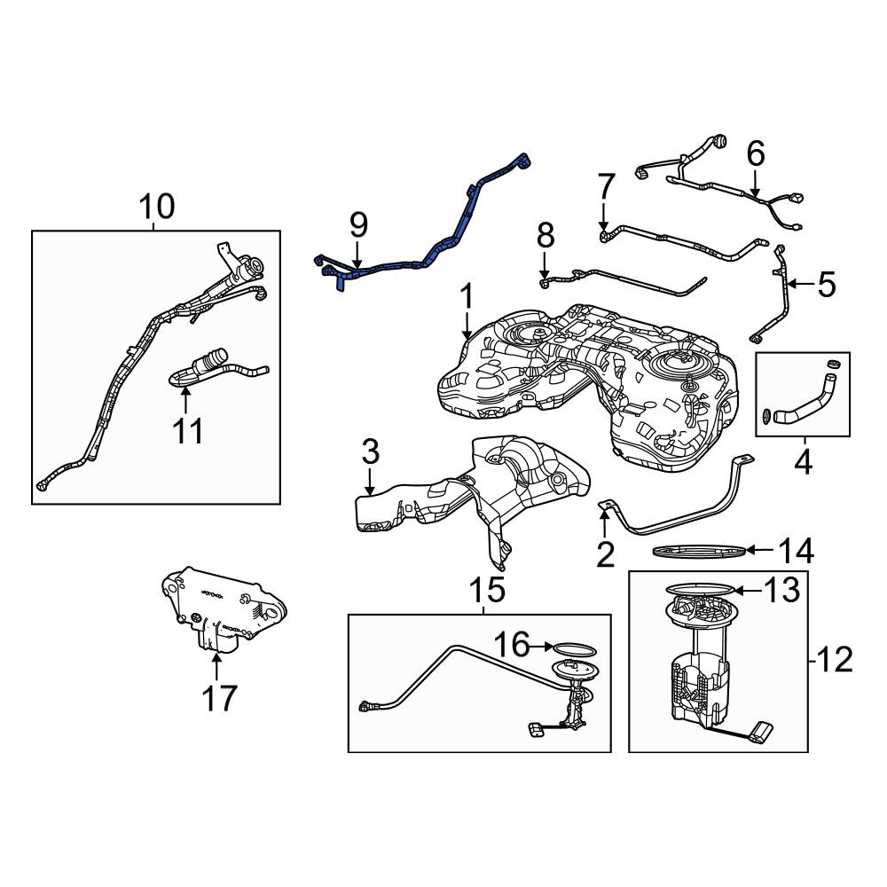 Jeep OE 68379636AC - Evaporative Emissions System Lines