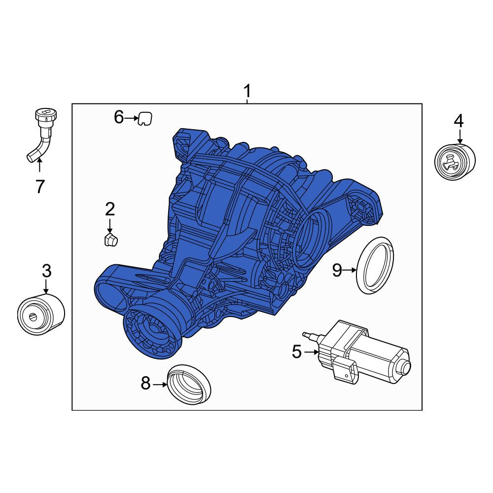 Jeep OE 68378937AB - Rear Differential