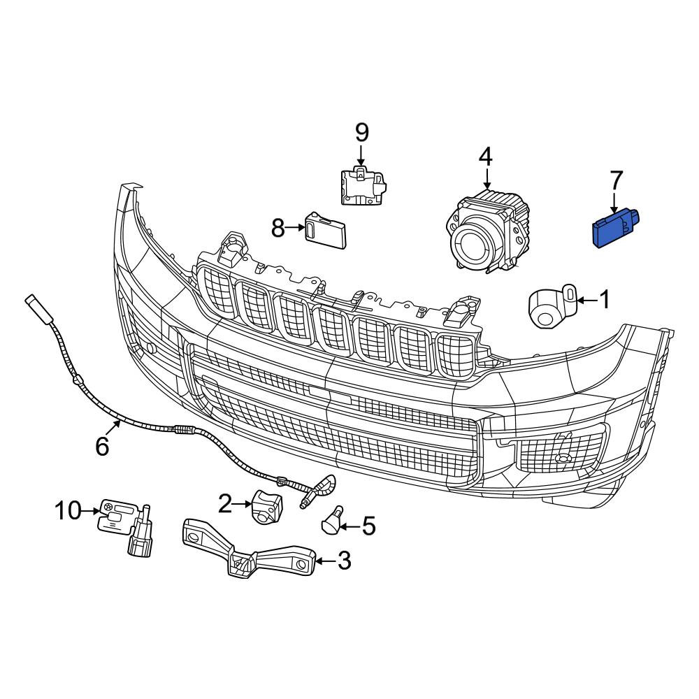 Jeep OE 68440586AK - Front Cruise Control Distance Sensor