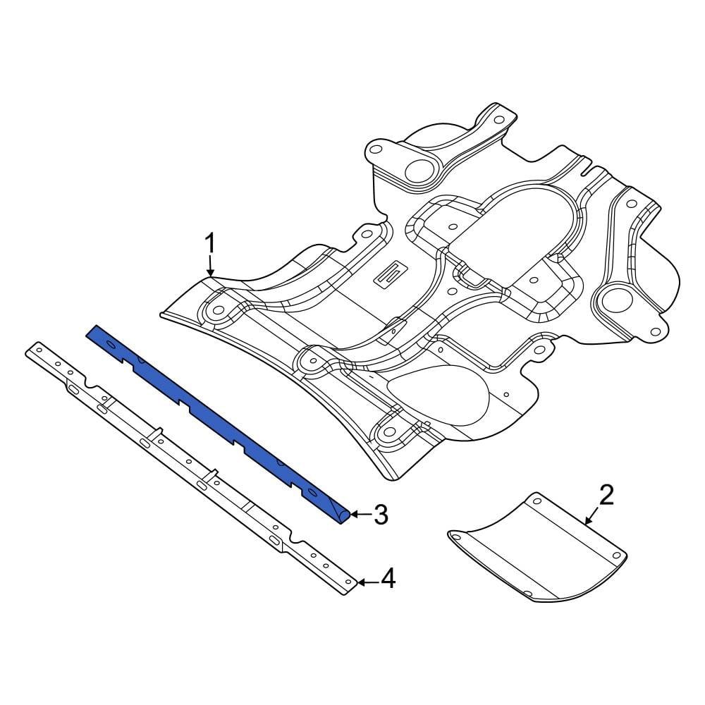Jeep OE 68551073AA - Front Stone Deflector