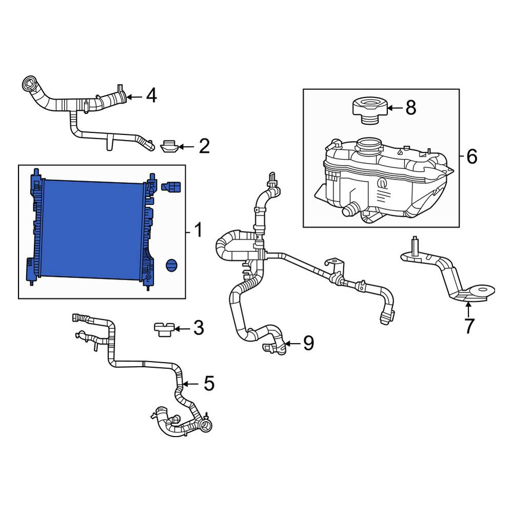 Jeep OE 68411210AA - Radiator