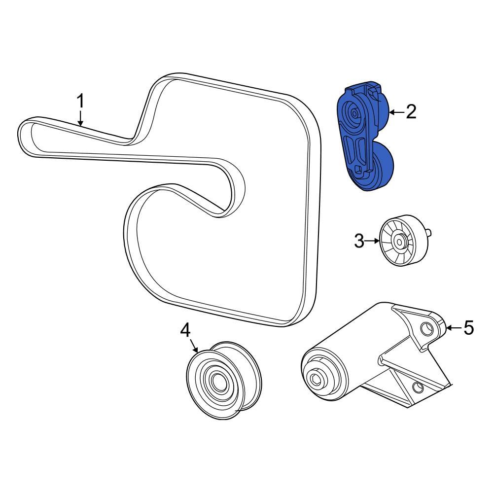 Jeep OE 4861660AA - Accessory Drive Belt Tensioner Assembly