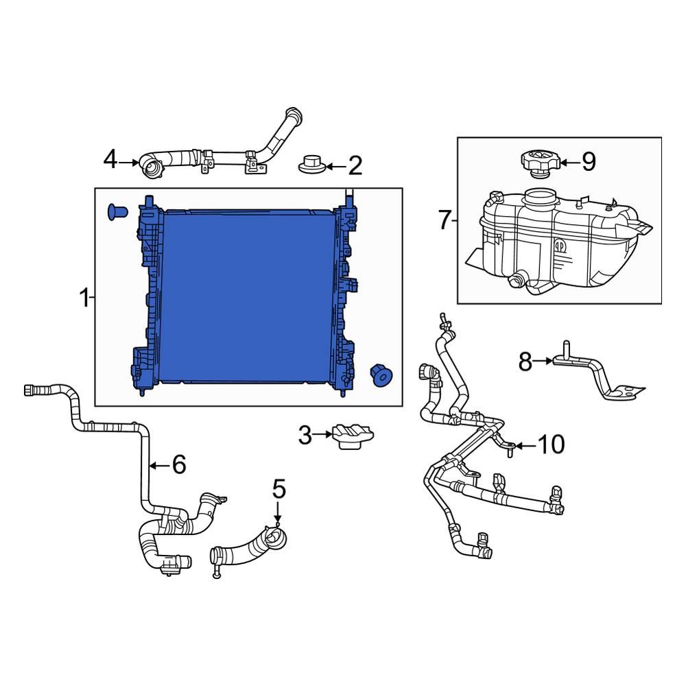 Jeep OE 68377849AA - Radiator