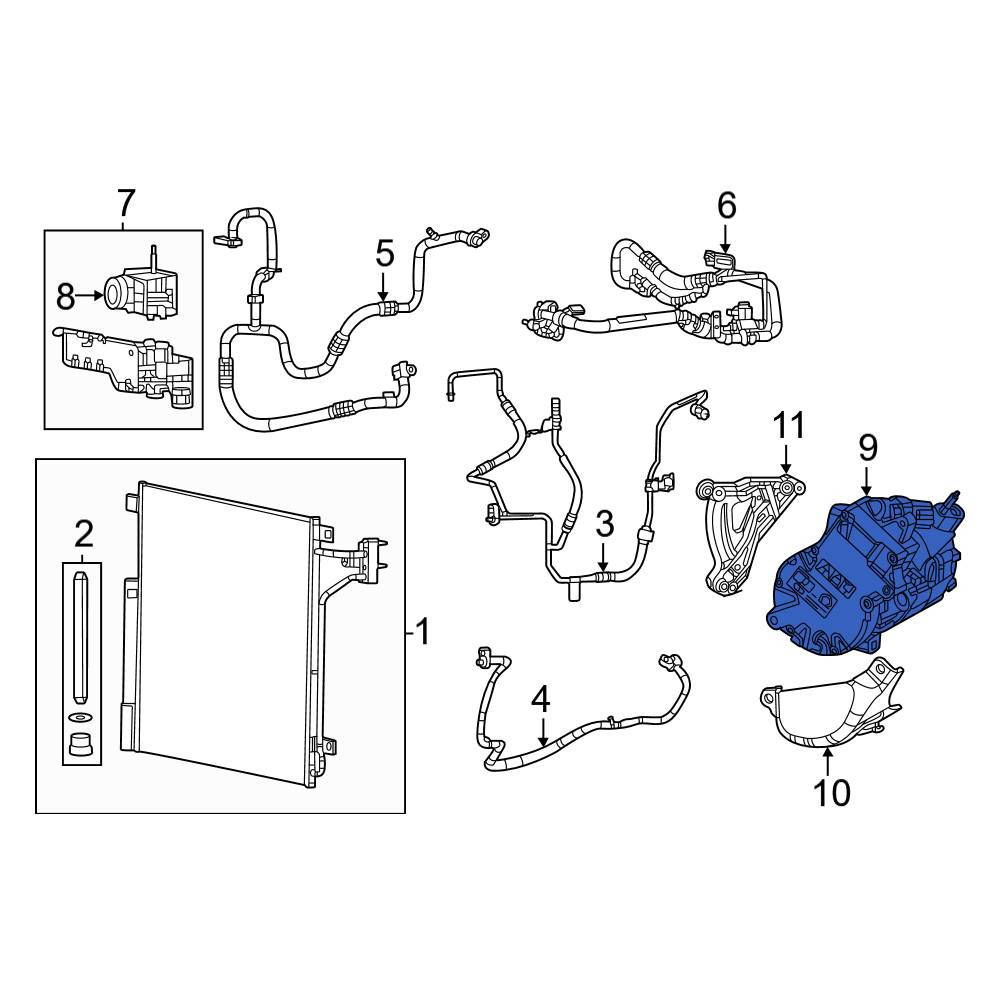 Jeep OE 68376684AE - A/C Compressor