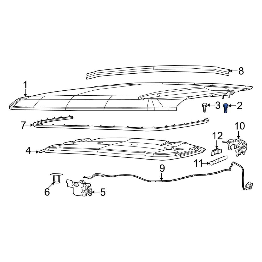 Jeep OE 68483908AA - Front Hood Stop Buffer