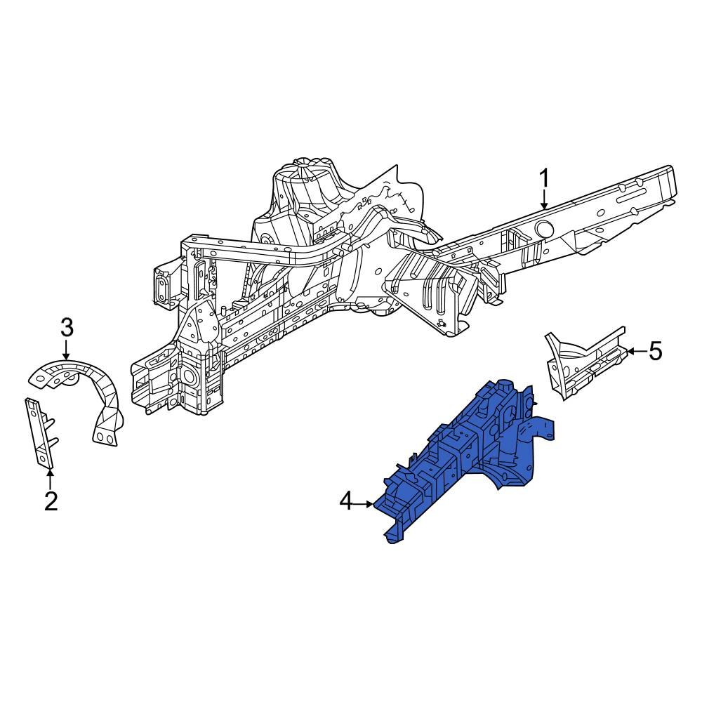 Jeep OE 68361057AD - Front Left Fender Rail