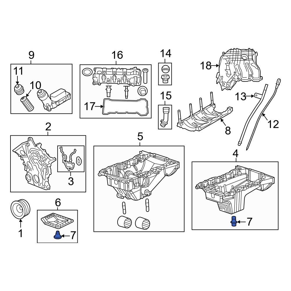 Jeep OE 6507741AA - Engine Oil Drain Plug