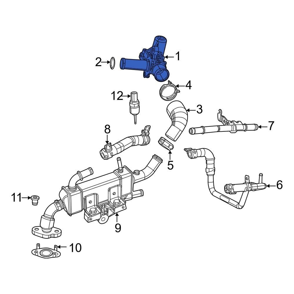 Jeep OE 5281256AH - Exhaust Gas Recirculation (EGR) Valve