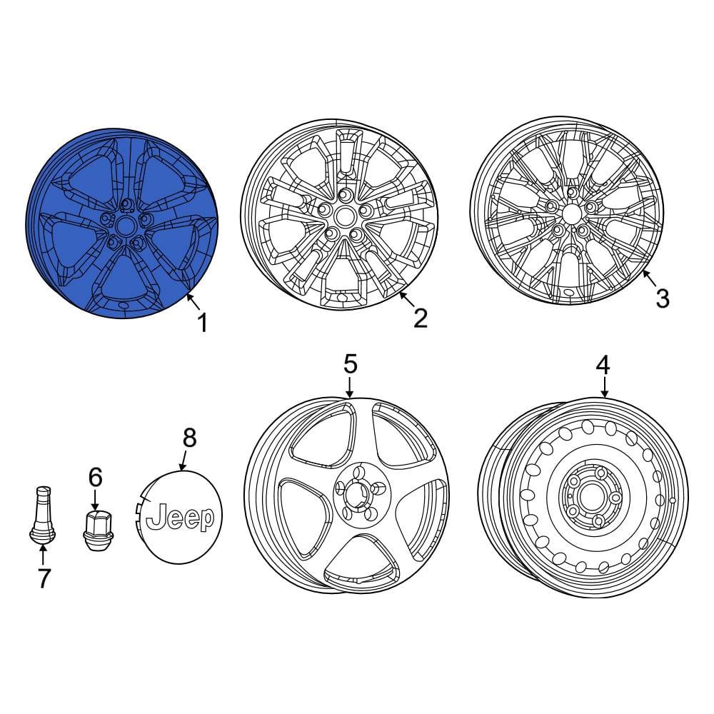 Jeep OE 4755428AB - Wheel