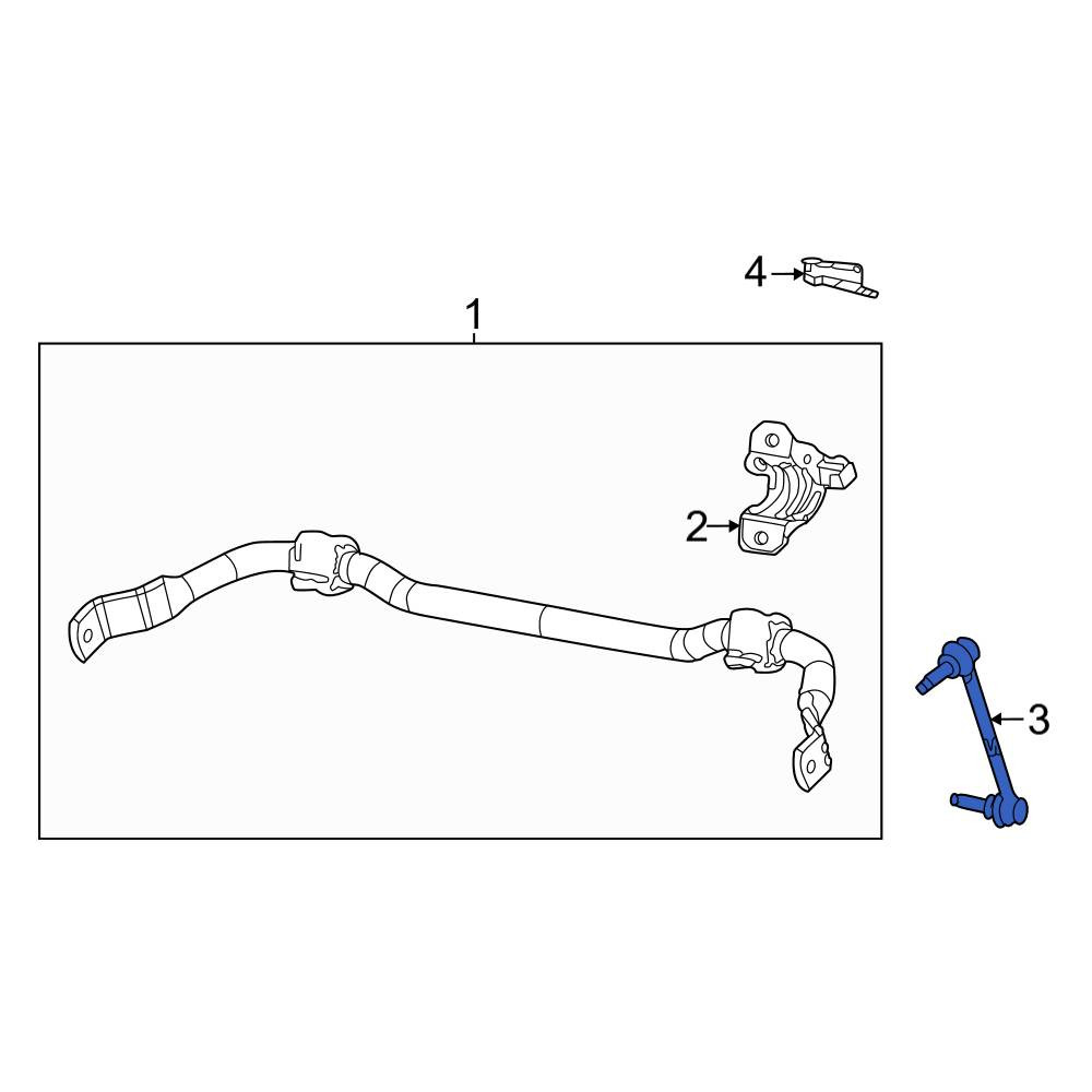 Jeep OE 68409878AA - Front Right Suspension Stabilizer Bar Link