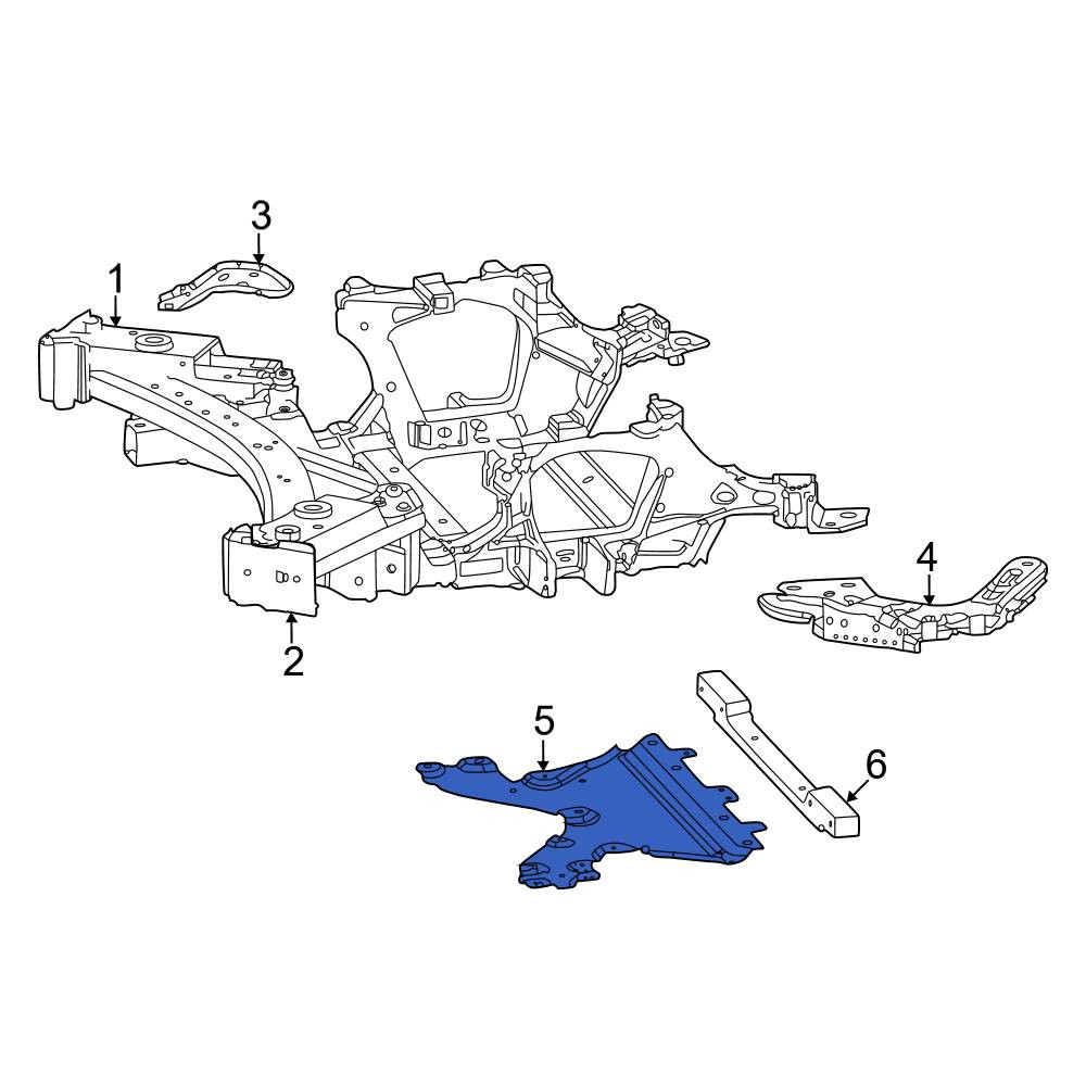 Jeep OE 68414947AA - Front Engine Cradle Brace