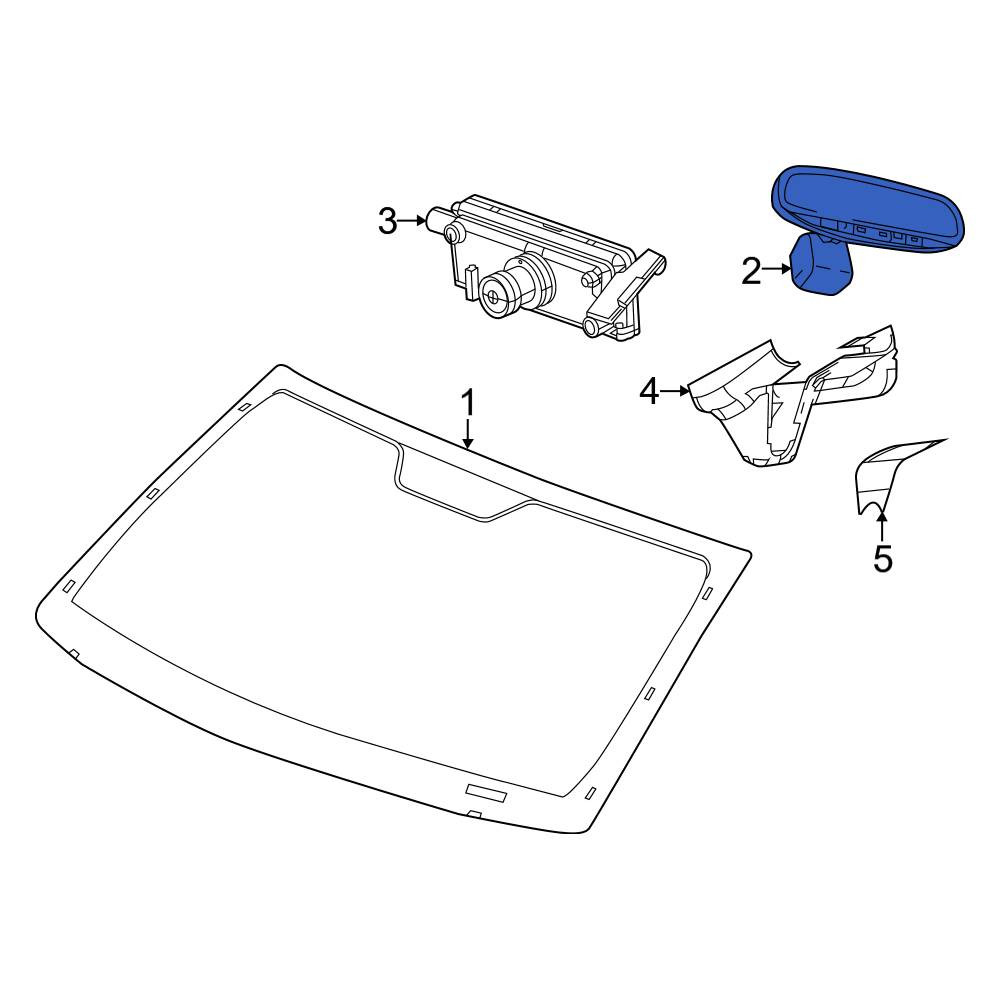 Jeep OE 68377094AA - Front Interior Rear View Mirror