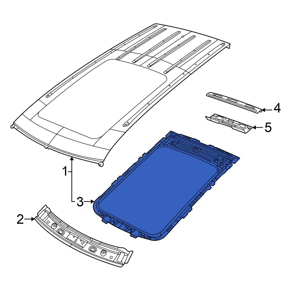 Jeep OE 68591758AA - Sunroof Reinforcement