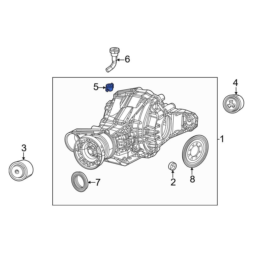 Jeep OE 68084188AB - Rear Differential Vent Hose