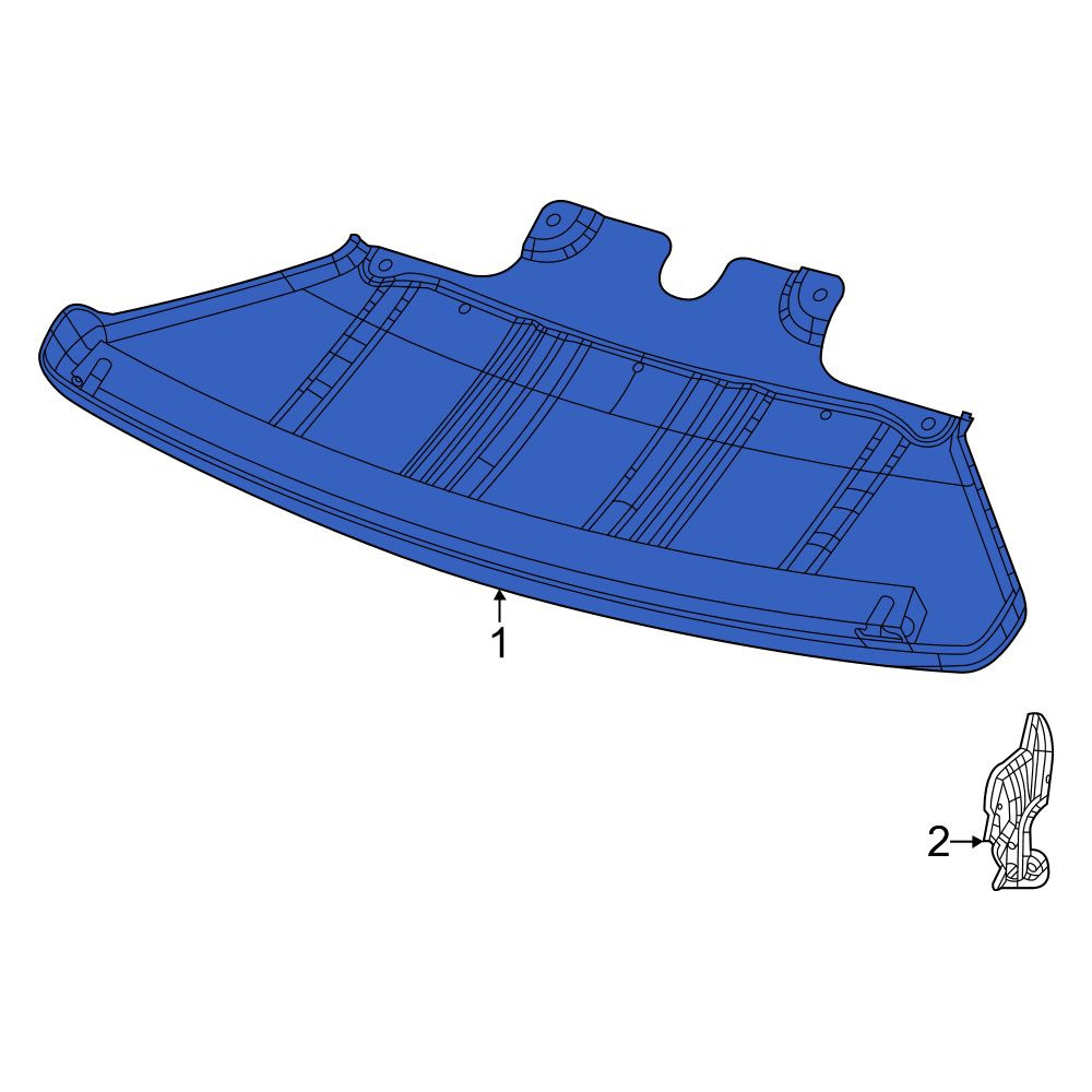 Jeep OE 68455449AB - Front Radiator Support Splash Shield
