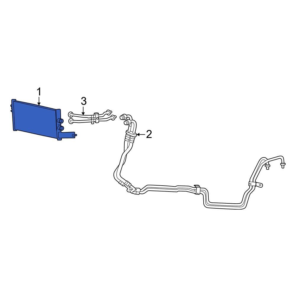 Jeep OE 68468127AA - Automatic Transmission Oil Cooler