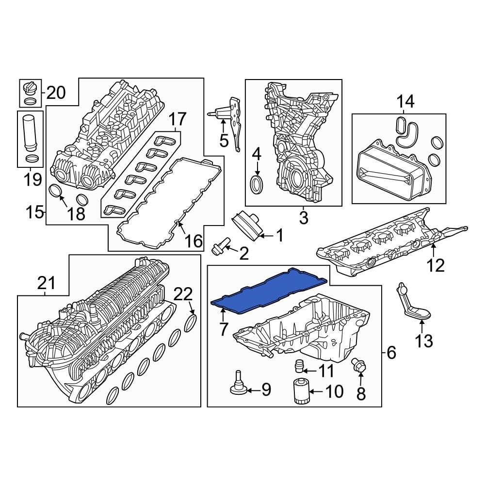 Jeep OE 68359147AC - Engine Oil Pan Gasket