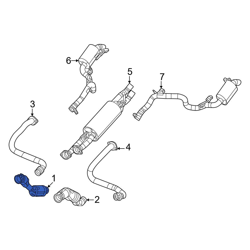 Jeep OE 68467375AC - Catalytic Converter