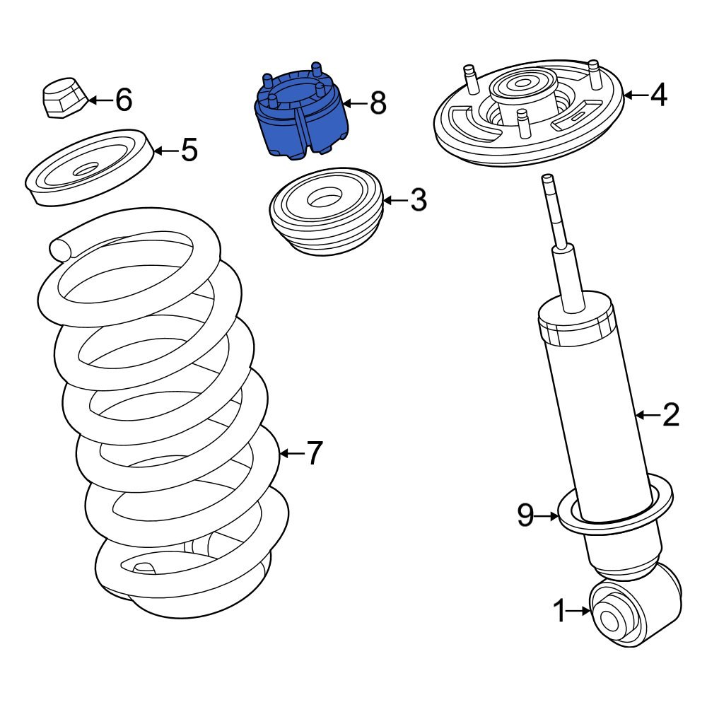 Jeep OE 68441904AA - Front Lower Coil Spring Insulator