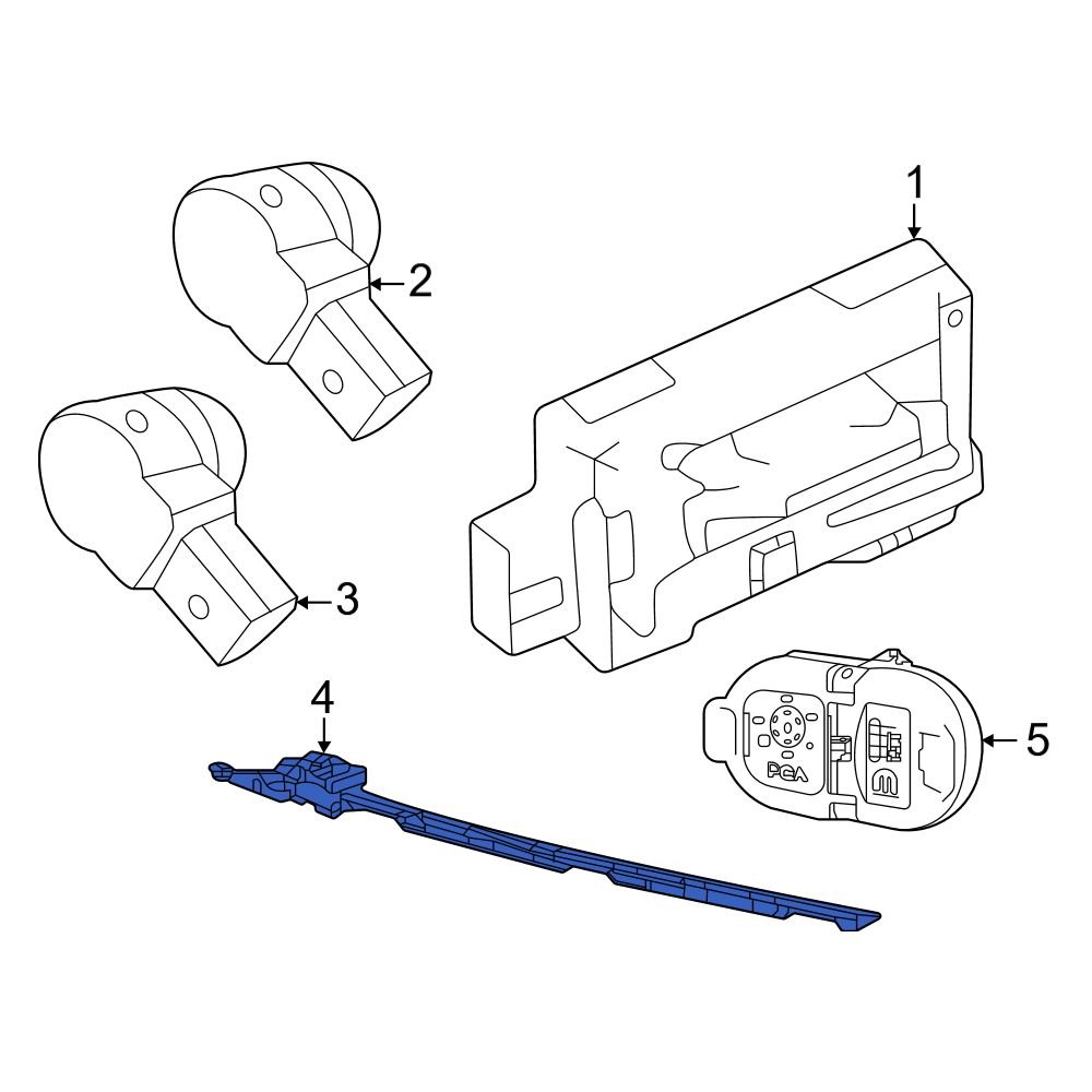 Jeep OE 68426899AE - Rear Liftgate Motion Sensor