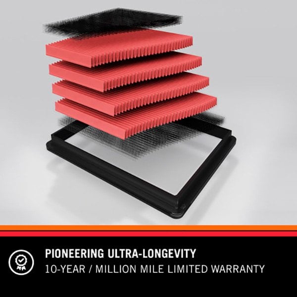 K&N® 33-2018 - 33 Series Panel Red Air Filter (13.375" L x 6.563" W x 1 ...
