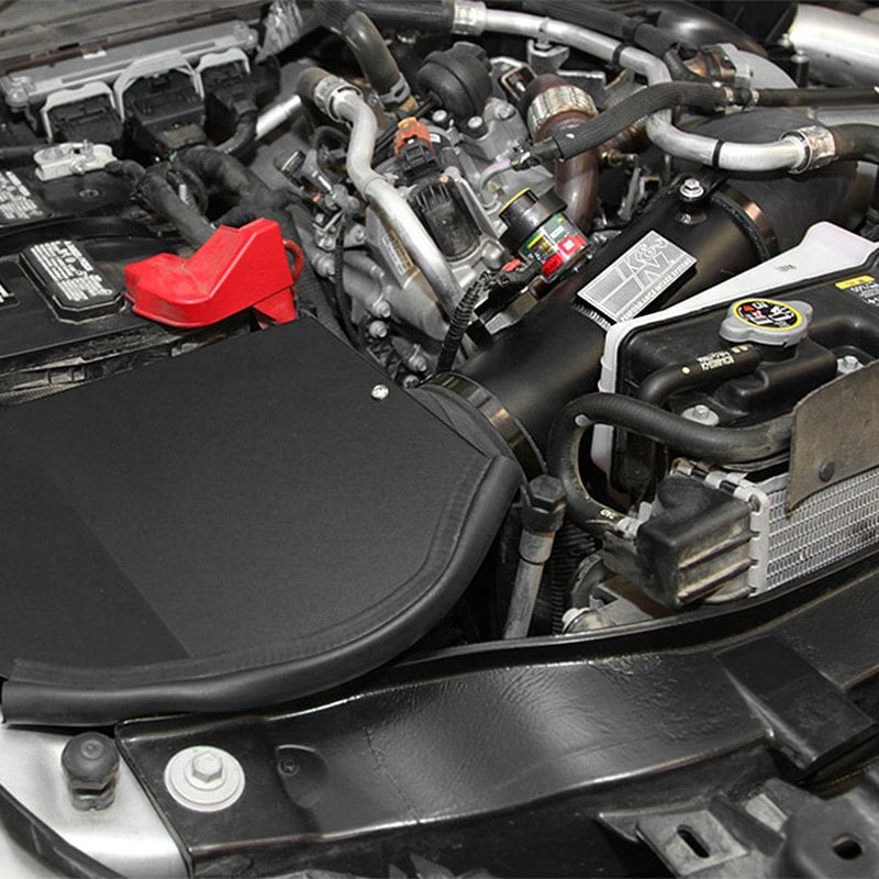 K&N® 71-2582 - 71 Series Blackhawk Induction® Aluminum Black Powder ...