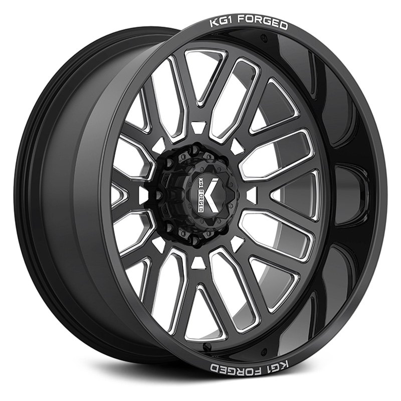 KG1 FORGED® KC002 REVO Wheels - Gloss Black with Milled Accents Rims