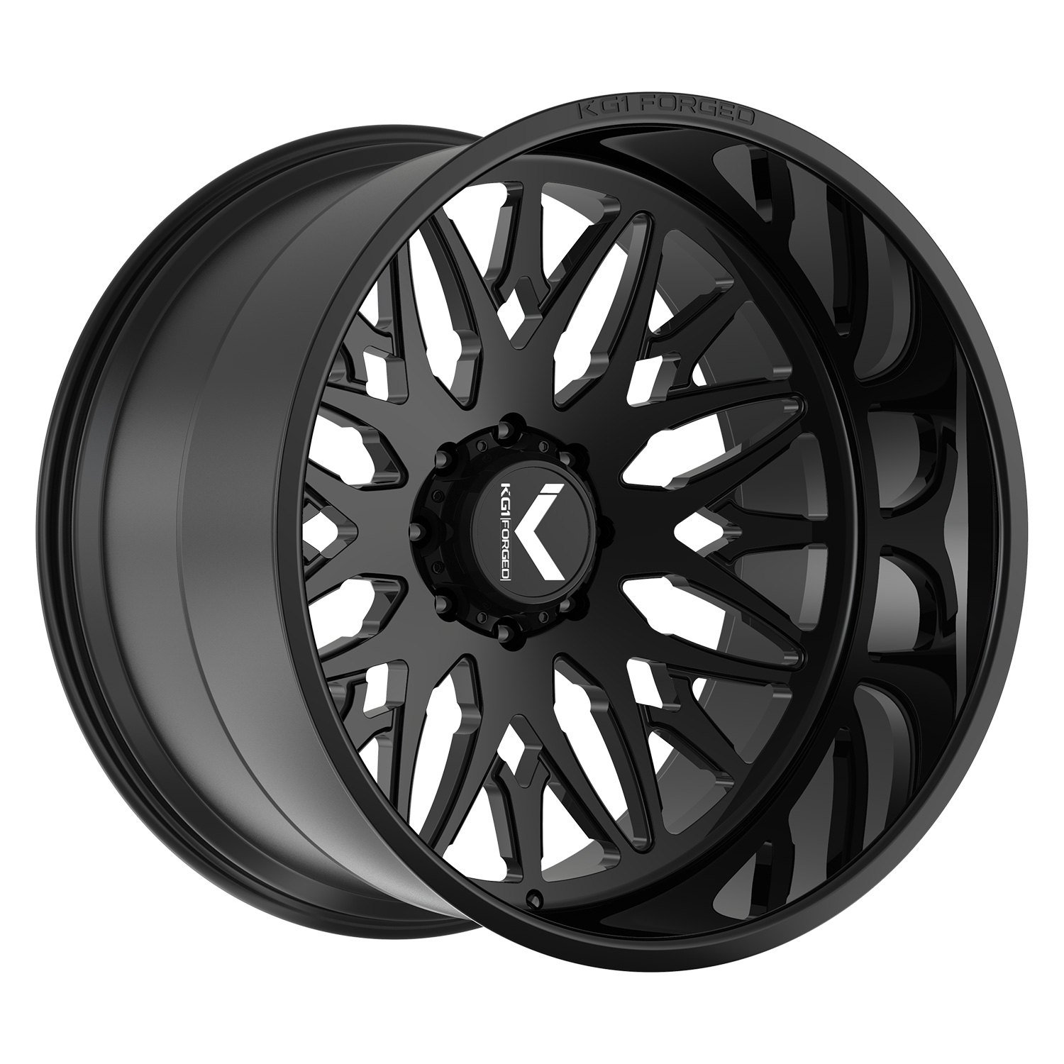 KG1 FORGED® KC014 TRIDENT Wheels - Gloss Black Rims - KC014241286GB