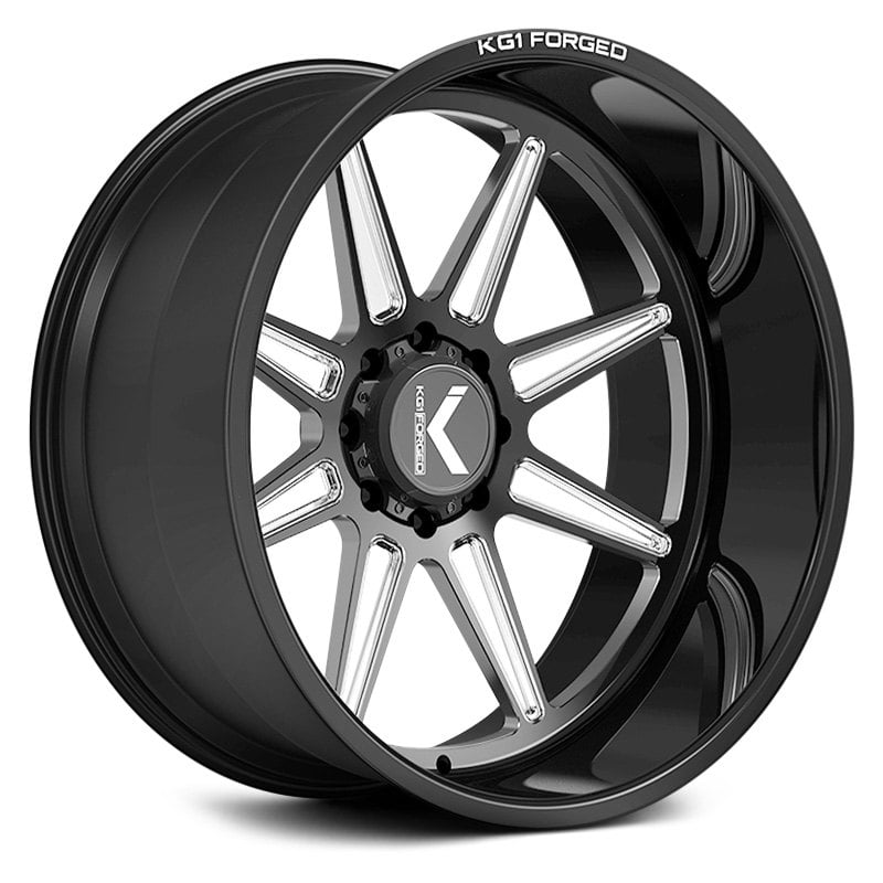 KG1 FORGED® KC018 SCUFFLE Wheels - Gloss Black with Milled Accents Rims ...