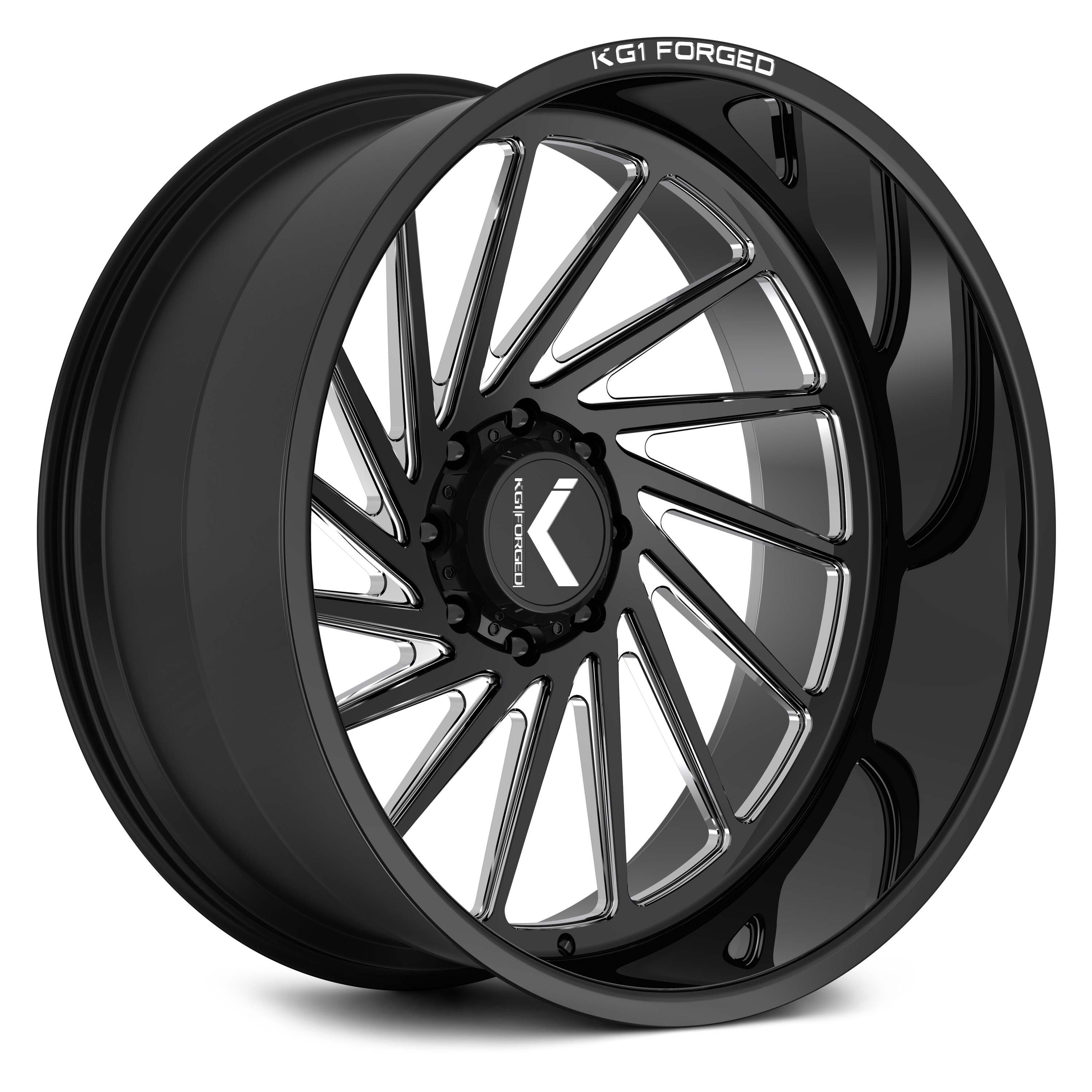 KG1 FORGED® KC047 TONIC Wheels - Gloss Black with Milled Accents Rims