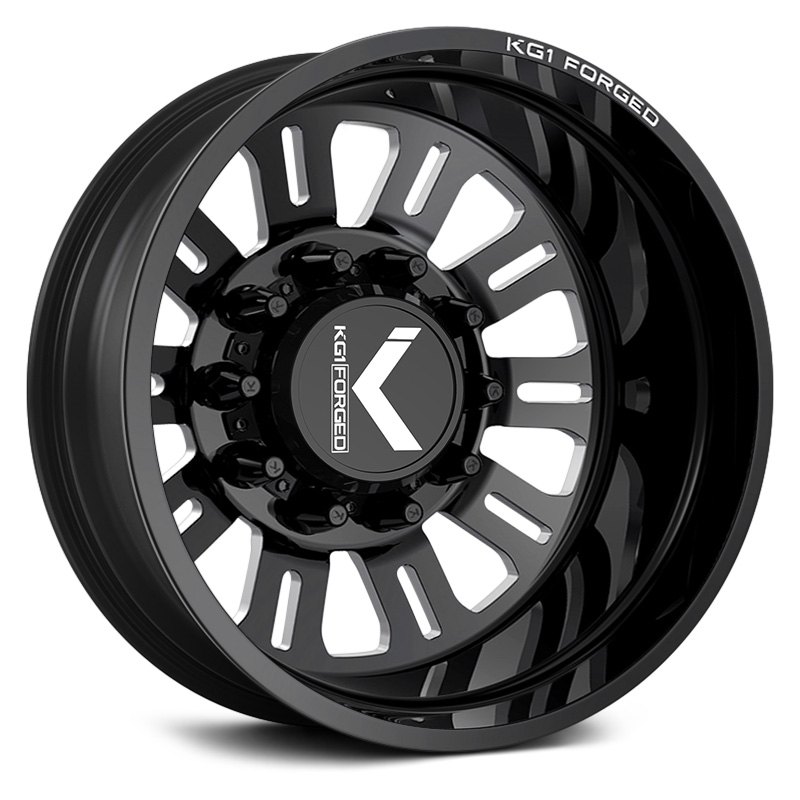 KG1 FORGED® KD004 DUEL Wheels - Gloss Black with Milled Accents Rims