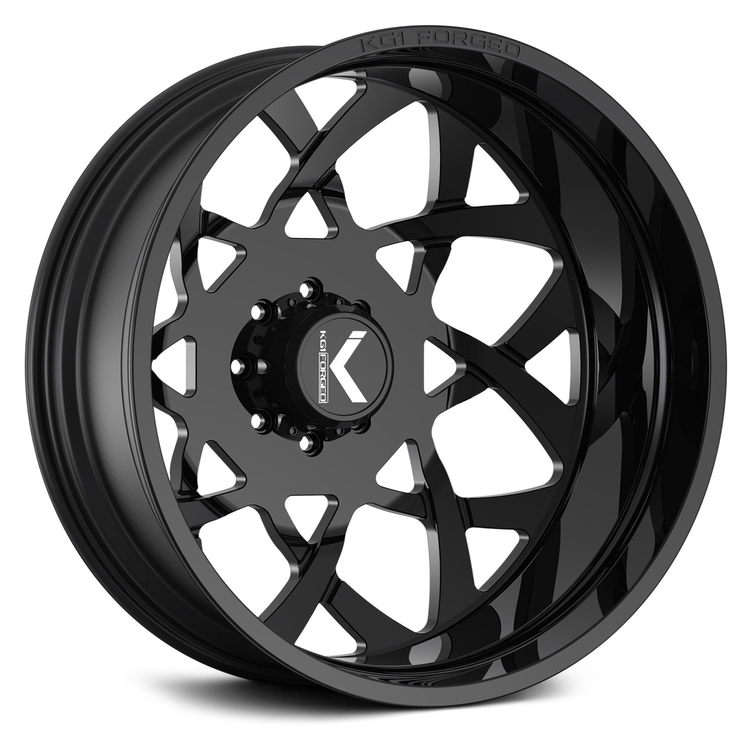 KG1 FORGED® KD008 ORBITAL Wheels - Gloss Black Rims