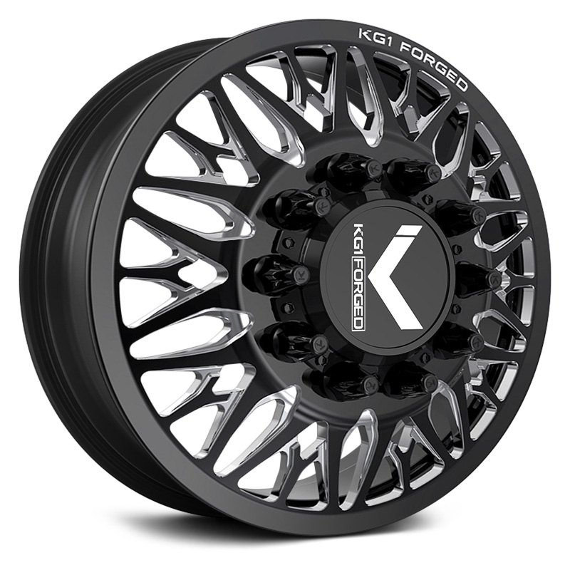 Kg1 Forged® Kd014 Trident D Wheels Gloss Black With Milled Accents Rims
