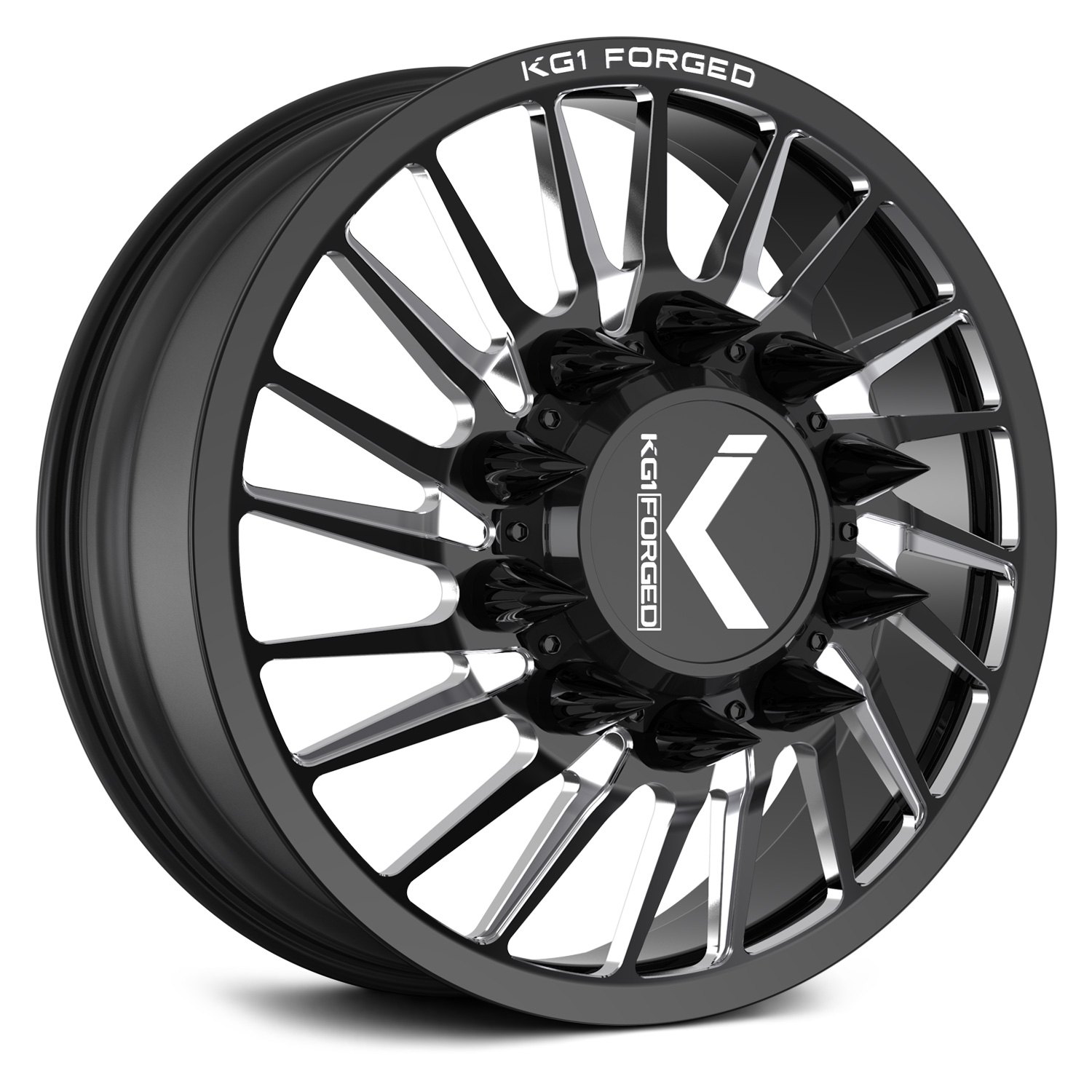 KG1 FORGED® KD038 JAVELIN-D Wheels - Gloss Black with Milled Accents Rims