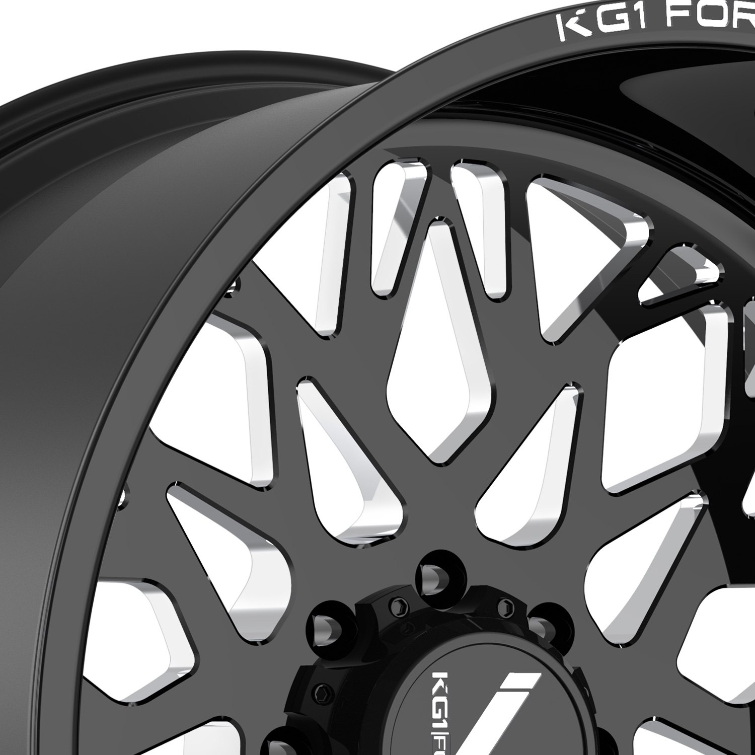 KG1 FORGED® KF056 ELEVATE Wheels - Gloss Black with Milled Accents Rims ...
