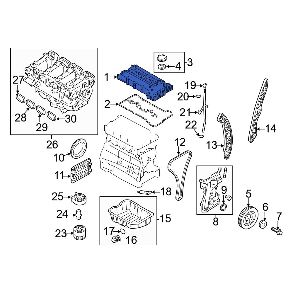 Kia OE 224002G670 - Engine Valve Cover