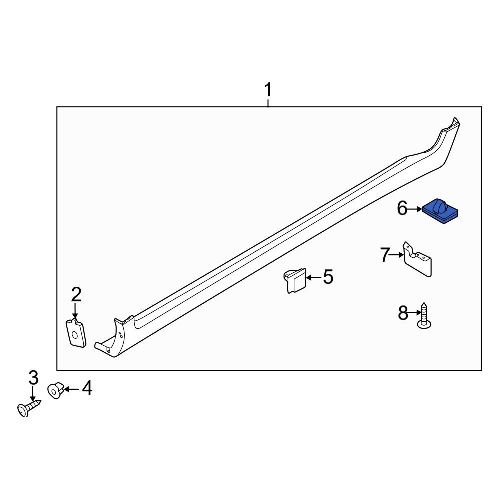 Kia OE 8775927000 - Rocker Panel Molding Grommet