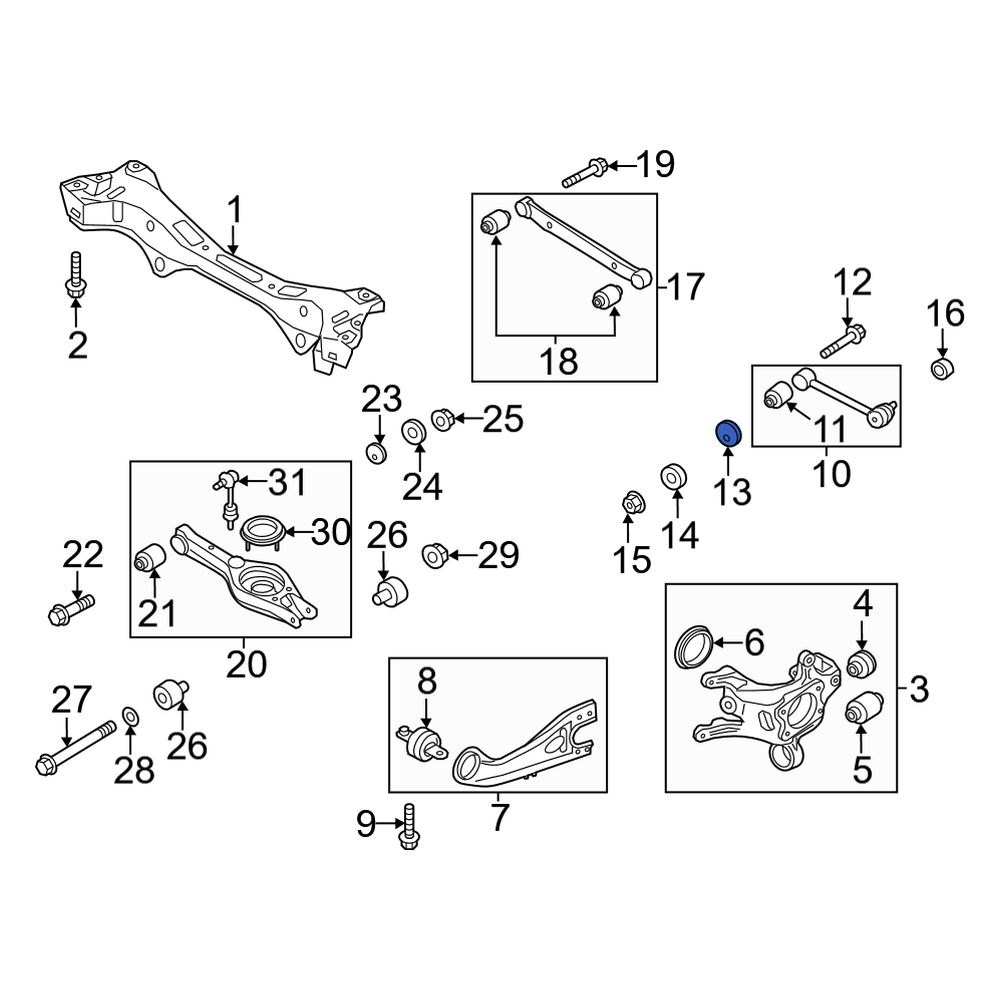 Kia OE 546403R000 - Lateral Arm Bolt