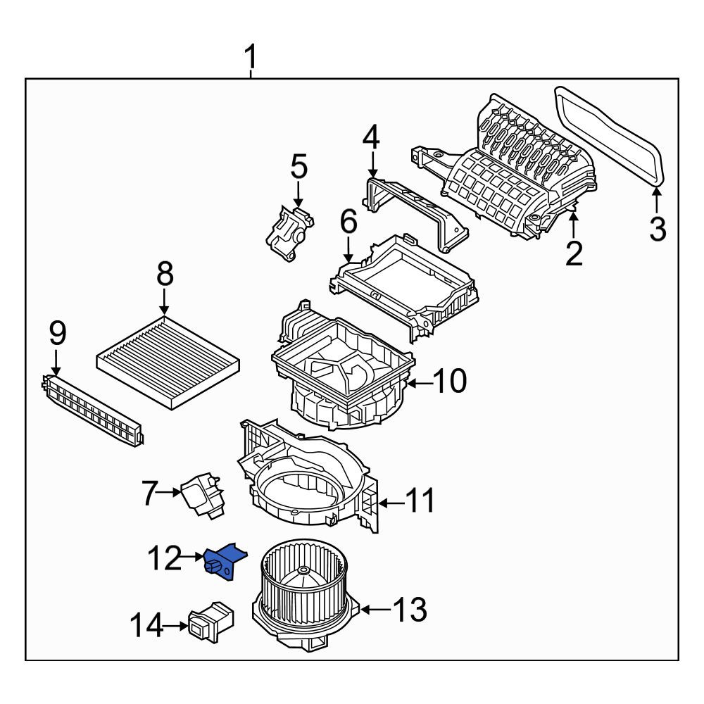 Kia OE 97128D1000 - HVAC Blower Motor Resistor