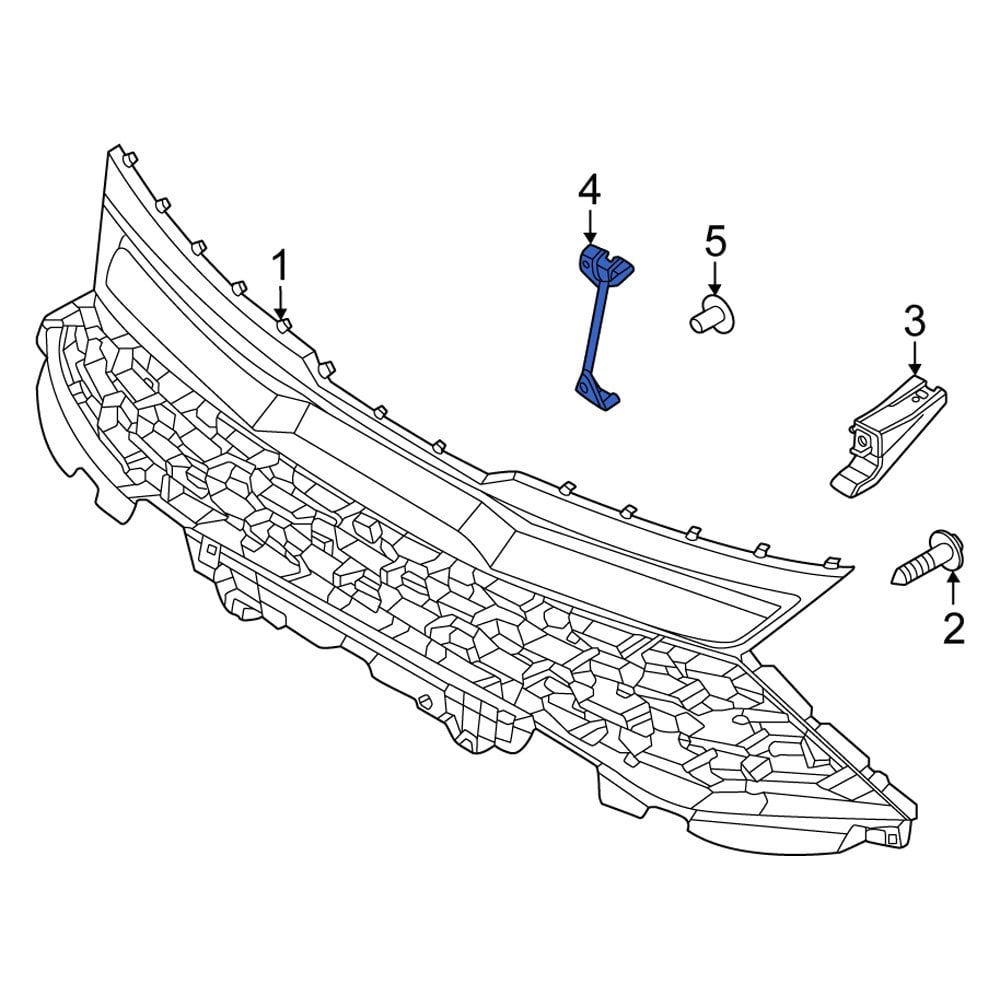 Kia OE 86555R2CA0 - Front Left Grille Reinforcement