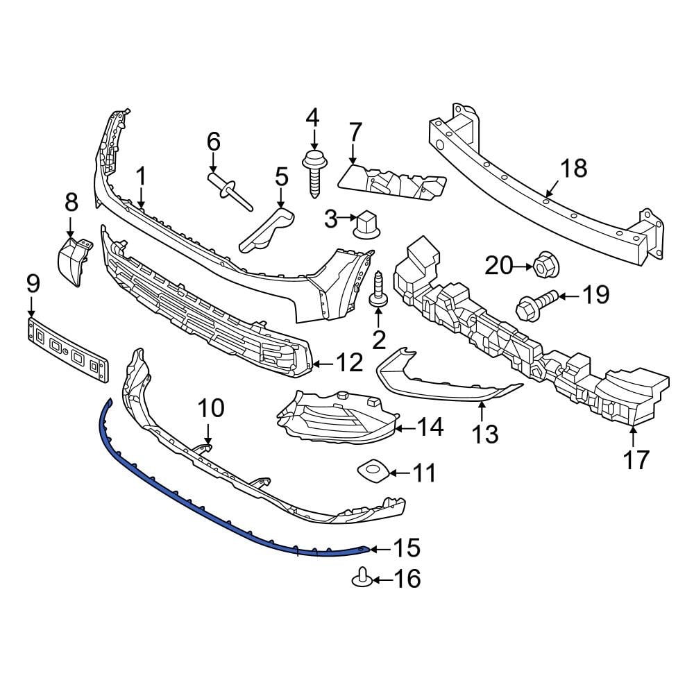 Kia OE 86591P1000 - Front Valance Panel