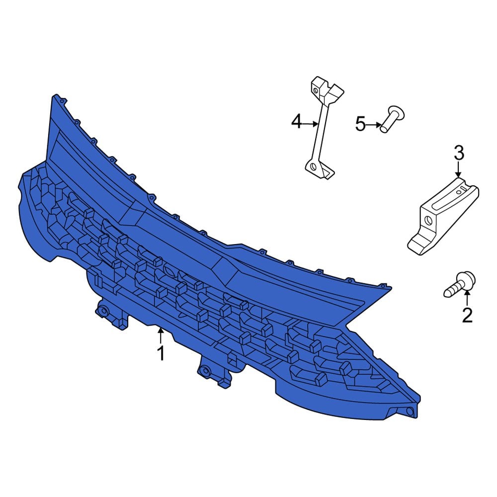 Kia OE 86350P1000 - Front Upper Grille