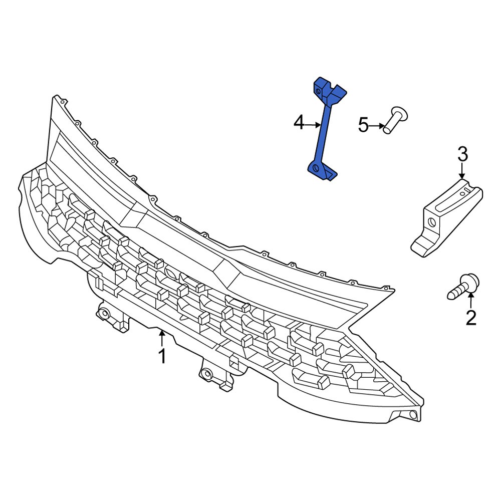 Kia OE 86556P1000 - Front Right Grille Reinforcement