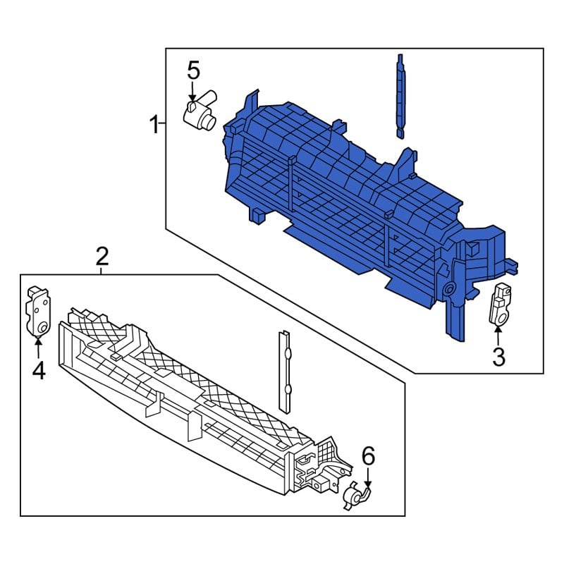 Kia OE 86950DW000 - Front Upper Radiator Shutter Assembly