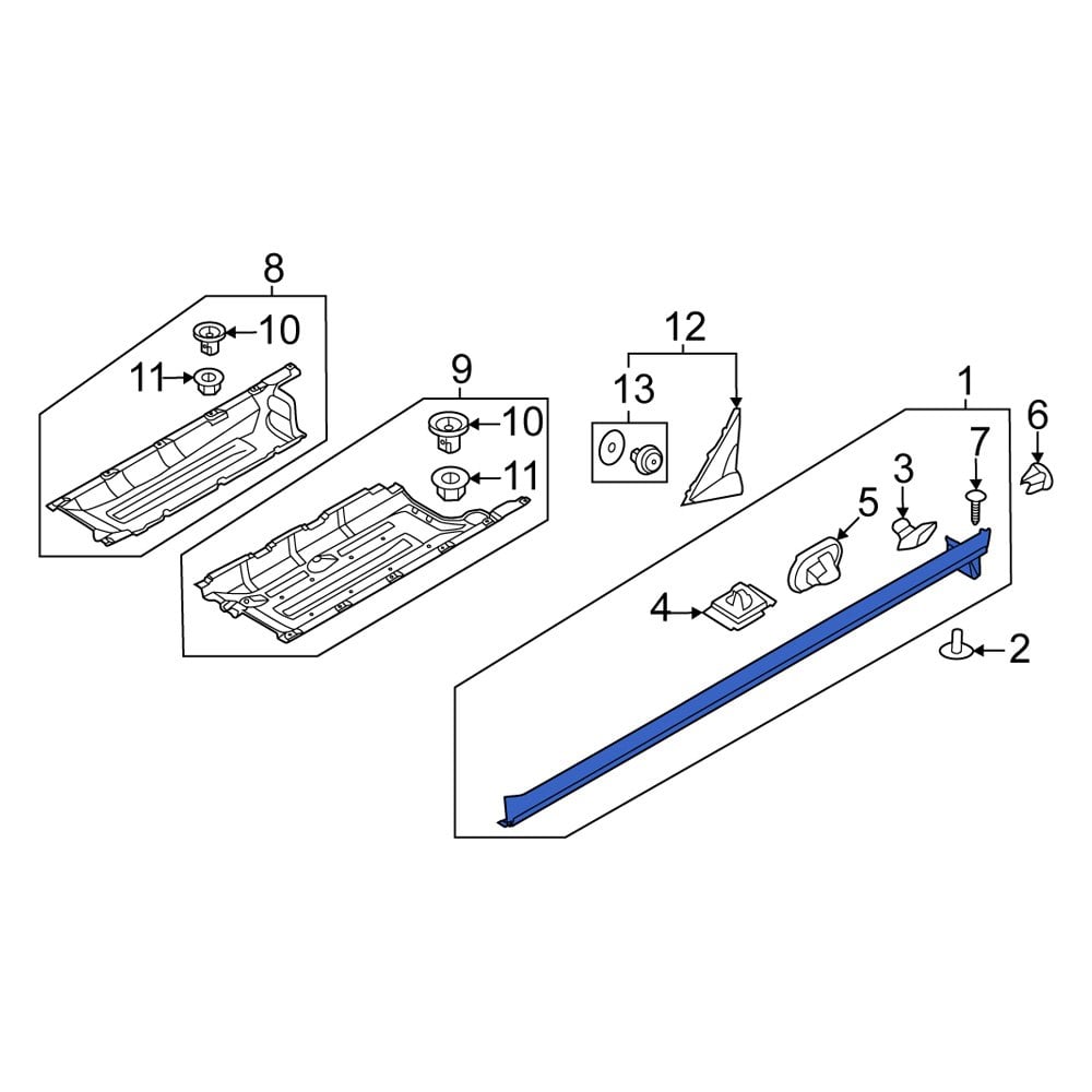 Kia OE 87752DW000 - Right Rocker Panel Guard