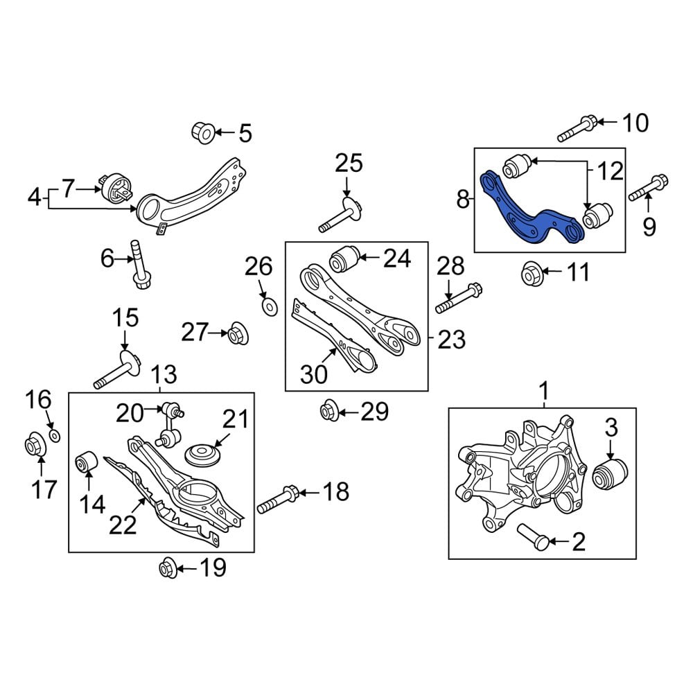 Kia OE 54500N9000 - Front Left Suspension Control Arm