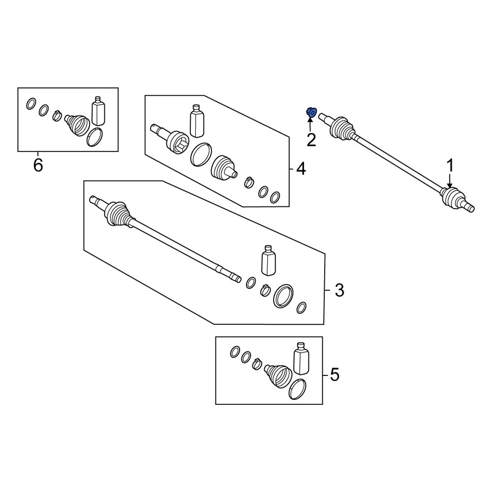 Kia OE 495514T000 - CV Joint Nut