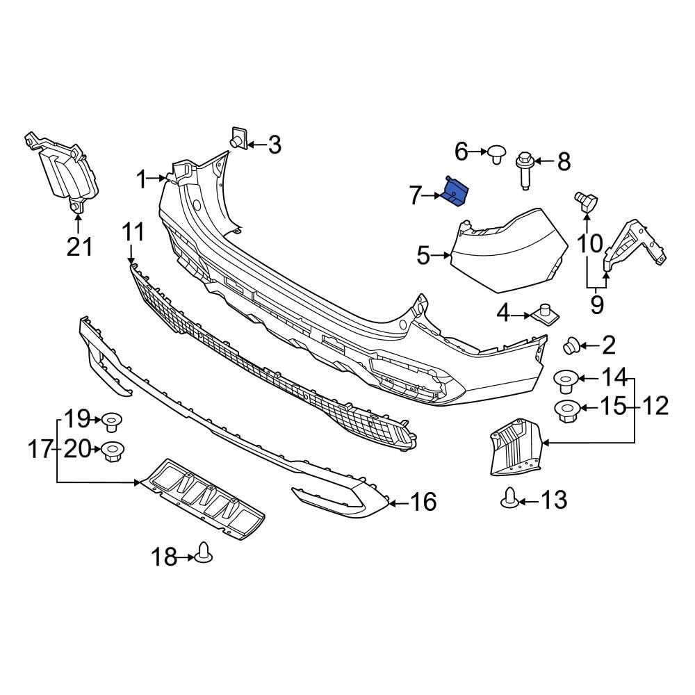 Kia OE 866V2DW000 - Bumper Cover Insulator